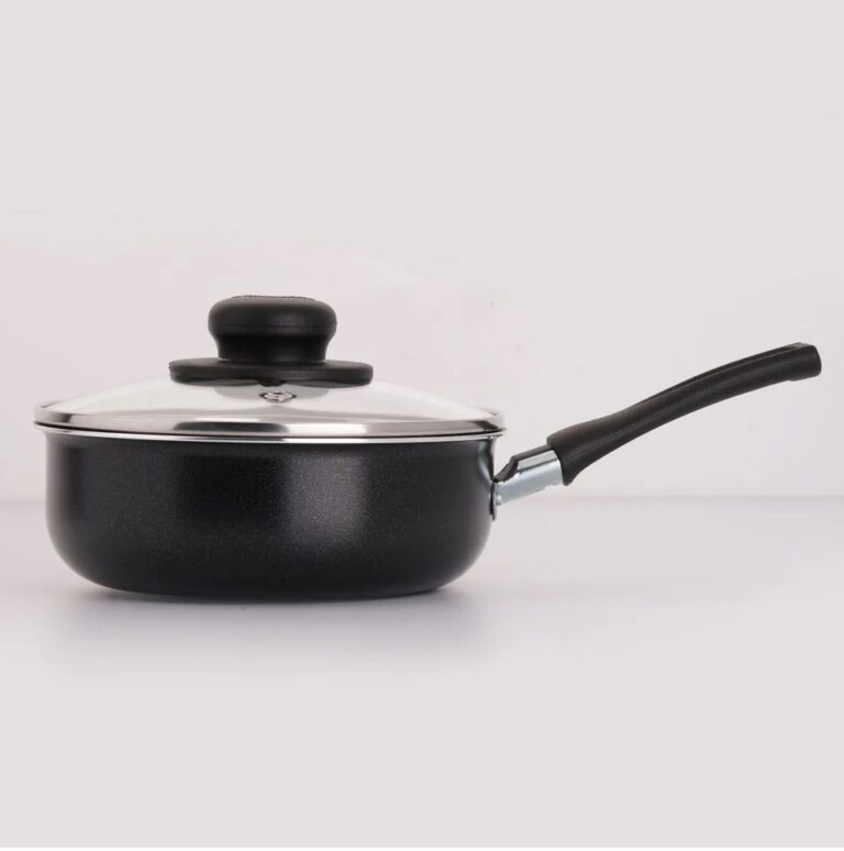 Perol Universal 16 cm con Tapa de Vidrio. - Almacén Coogranada